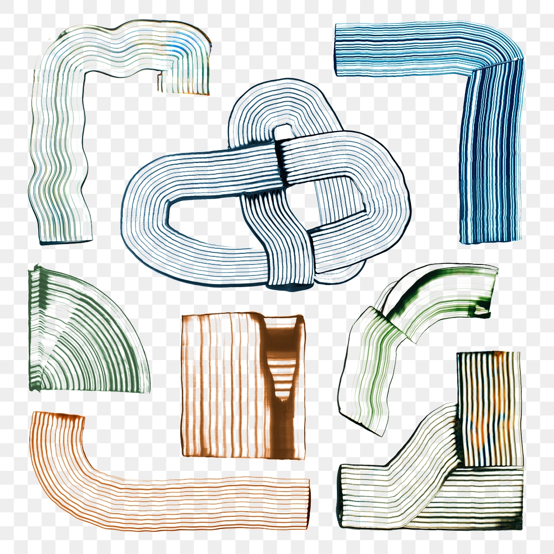 Blue geometric shapes texture png | Premium PNG - rawpixel