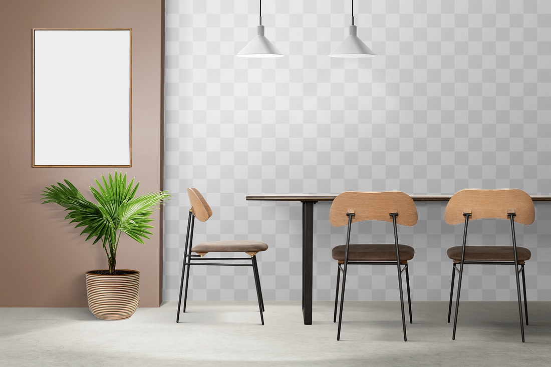 Wall mockup png picture frame | Premium PNG - rawpixel