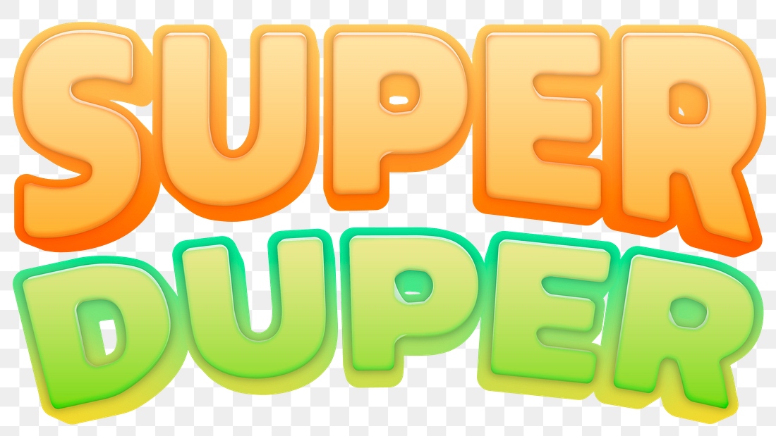 Super Duper PNG sticker, colorful | Premium PNG Sticker - rawpixel