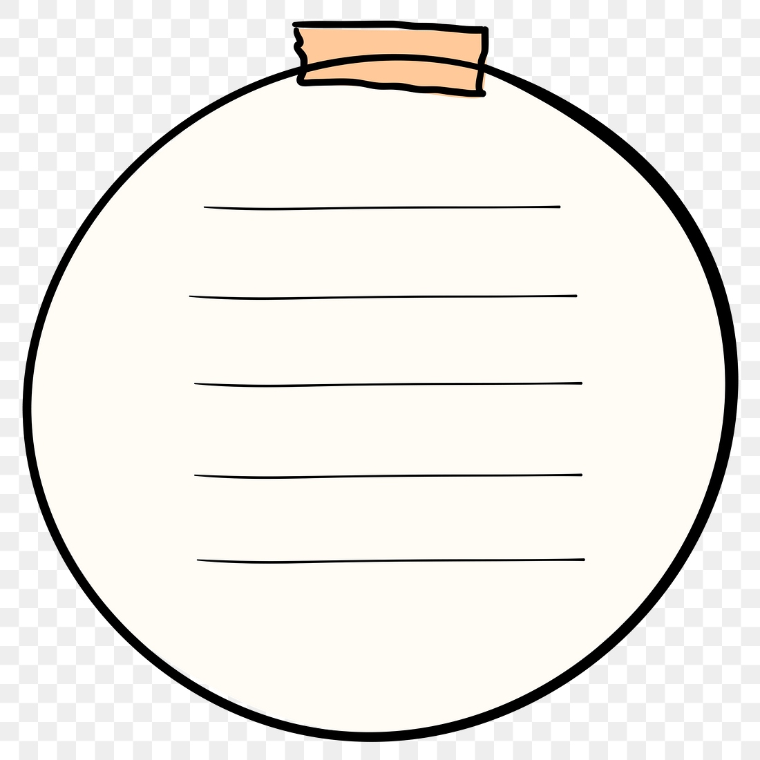 Png goodnotes stickers, circle note | Premium PNG Sticker - rawpixel