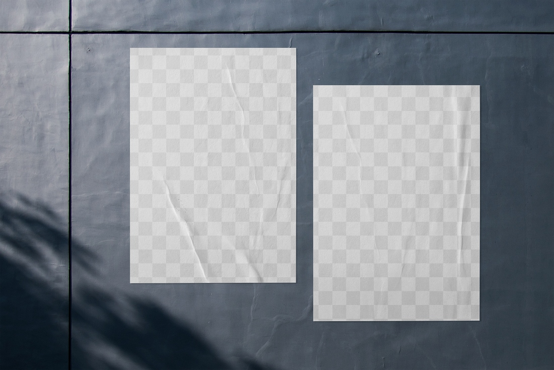 Two poster png mockups, transparent | Premium PNG - rawpixel