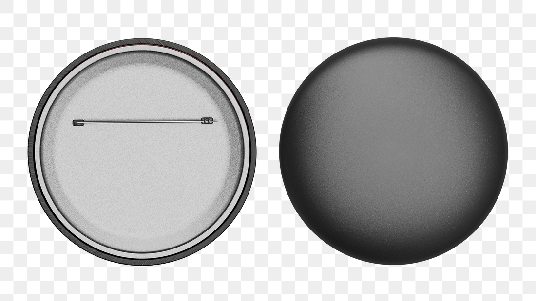 Pin badges png, front and | Free PNG - rawpixel