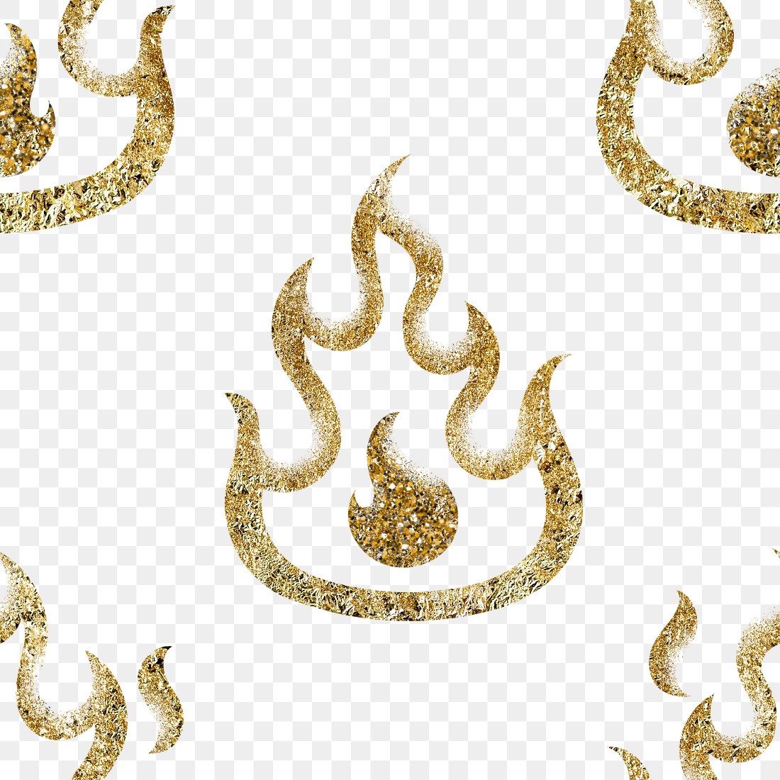 Gold flame png pattern, transparent | Premium PNG - rawpixel