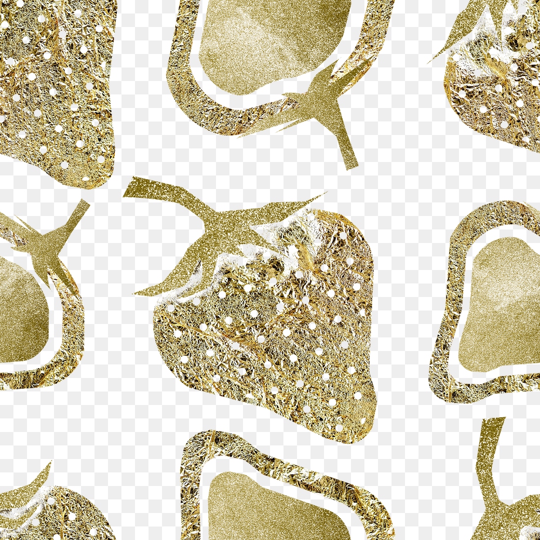 Strawberry fruit png pattern, transparent | Premium PNG - rawpixel
