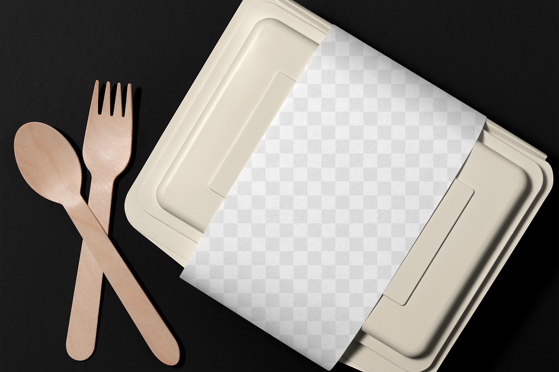 Food container png label mockup, | Premium PNG - rawpixel