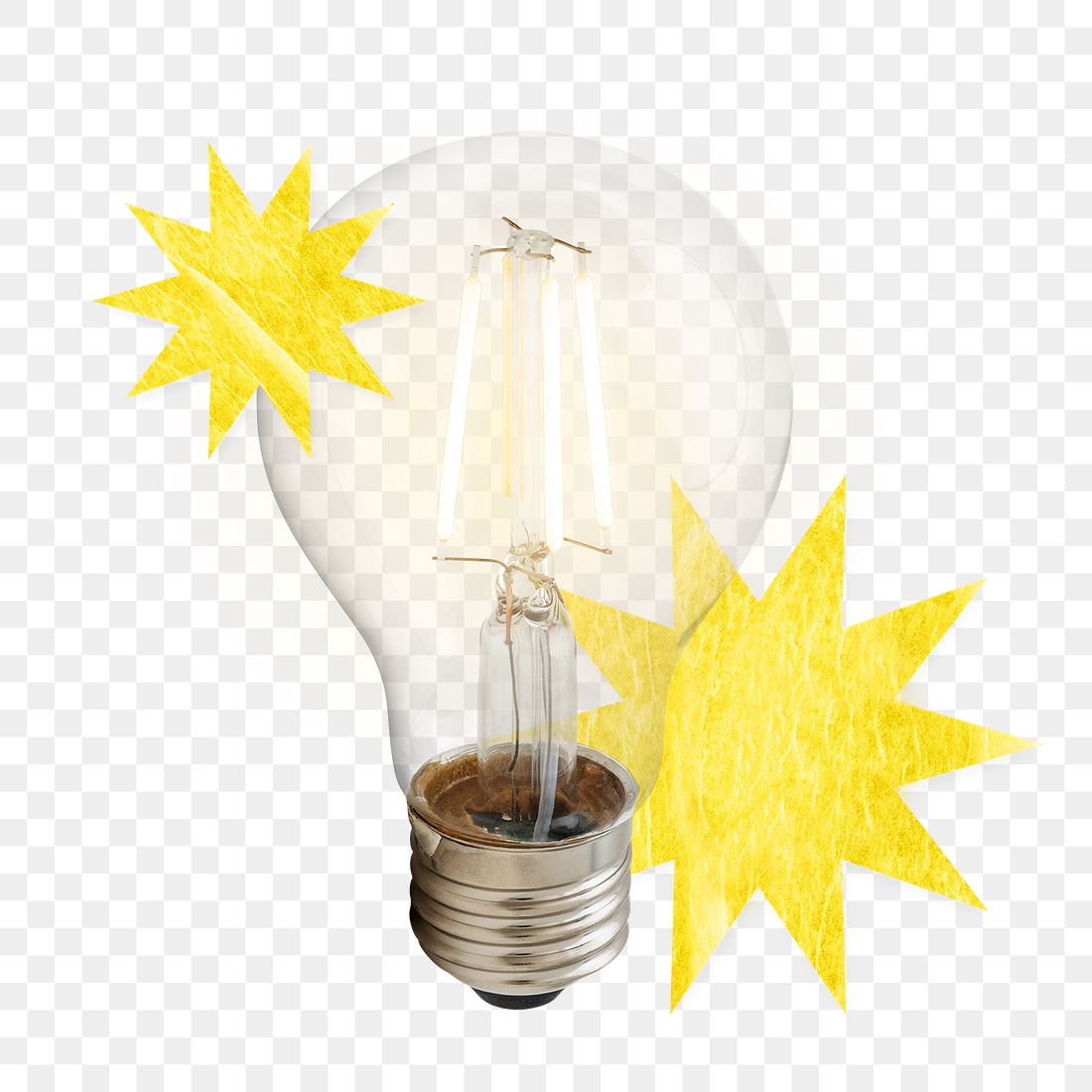 Light bulb png, sparkling fresh | Premium PNG - rawpixel