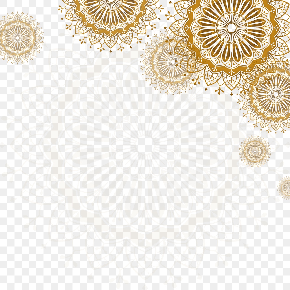 Gold arabesque patterned frame transparent | Premium PNG - rawpixel