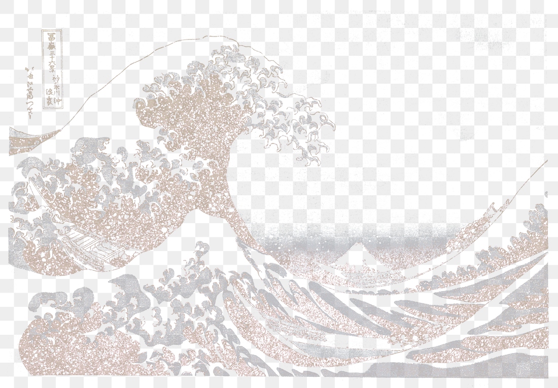Great Waves Kanagawa vintage design | Premium PNG Sticker - rawpixel