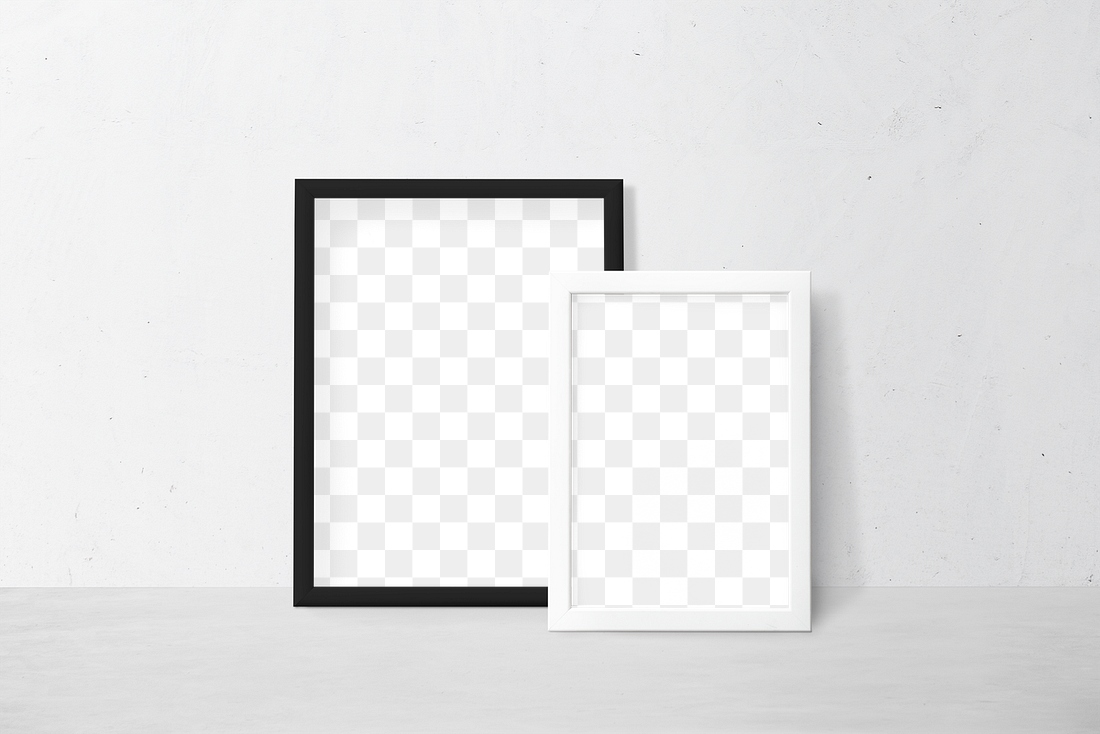 Black and white picture frame | Premium PNG - rawpixel