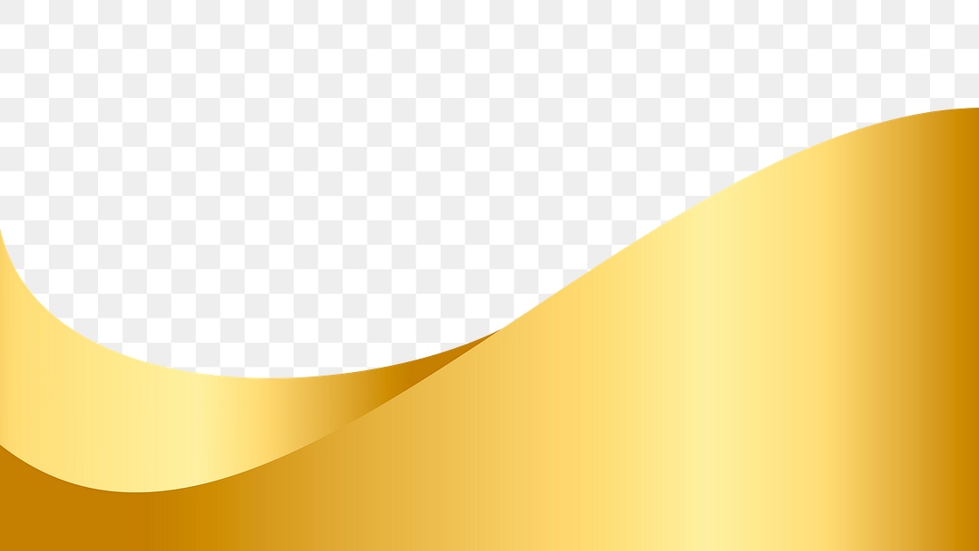 Gold wave design element | Premium PNG - rawpixel