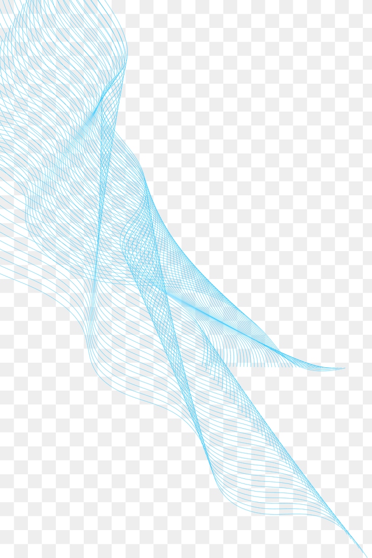 Blue swirly abstract line design | Premium PNG - rawpixel