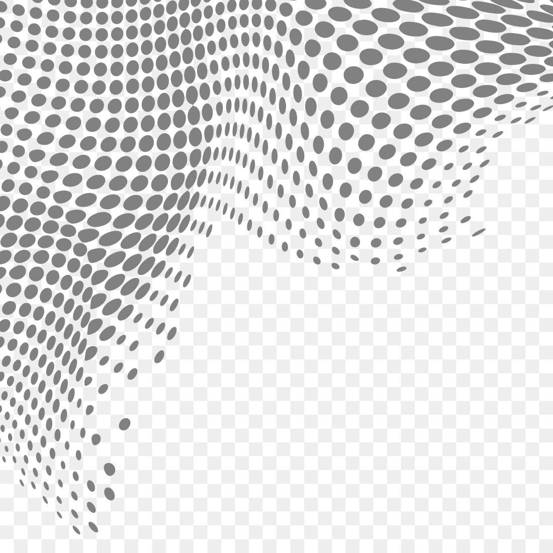 Gray halftone dots design element | Premium PNG - rawpixel