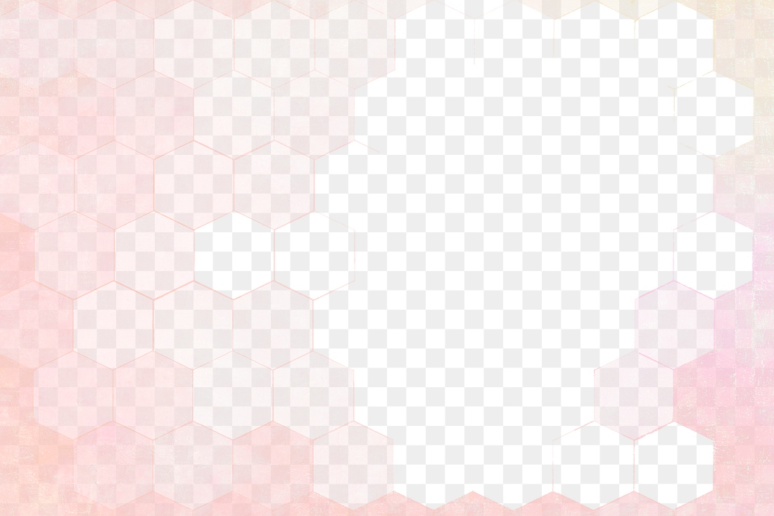Pink hexagon patterned background design | Premium PNG - rawpixel