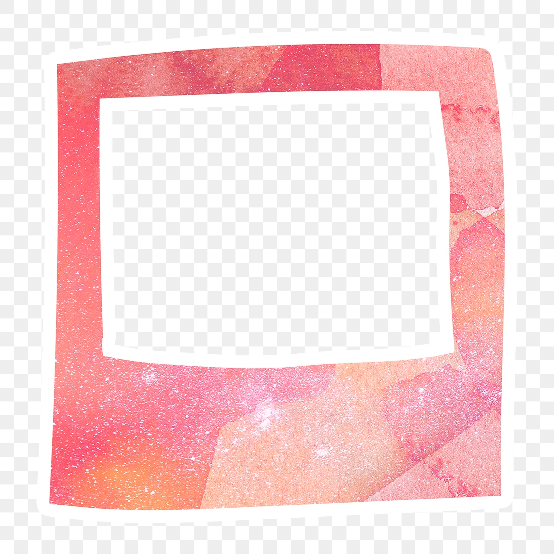Pink textured instant photo frame | Premium PNG - rawpixel