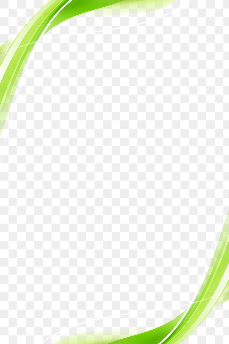Green curve frame template design | Premium PNG - rawpixel