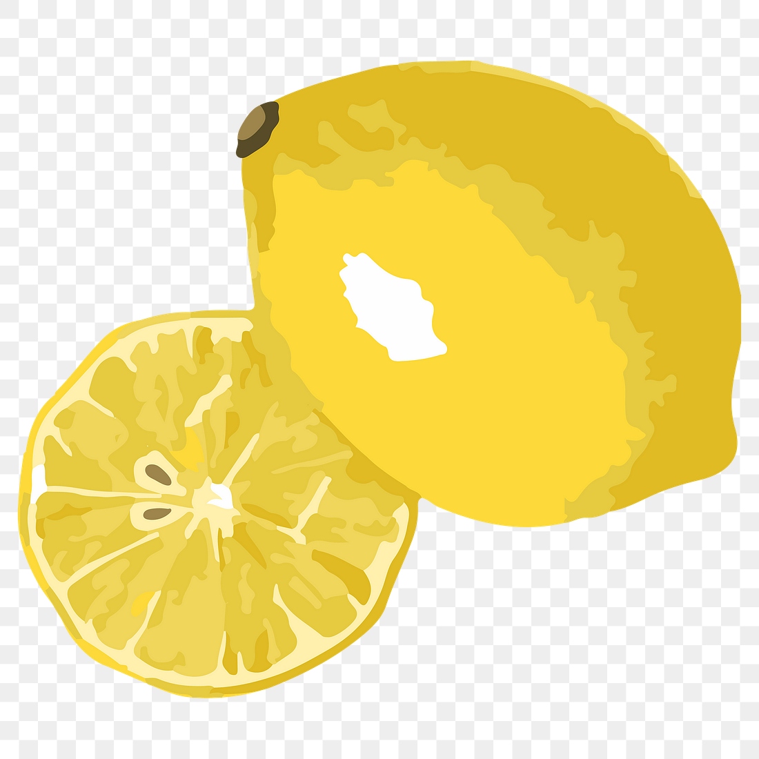 Vectorized yellow lemon sticker overlay | Premium PNG Sticker - rawpixel