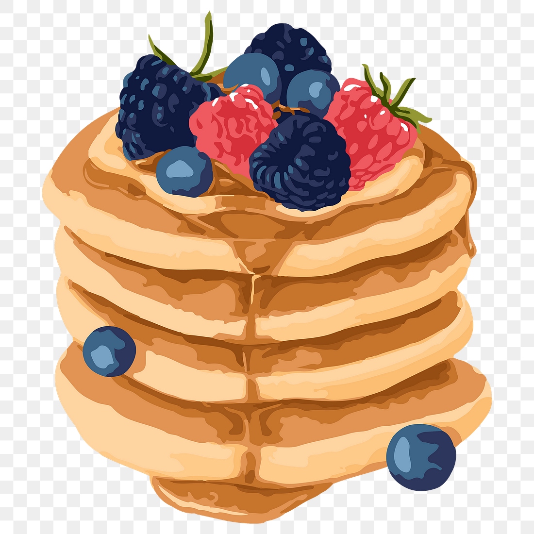 Vectorized hand drawn pancake sticker | Premium PNG Sticker - rawpixel