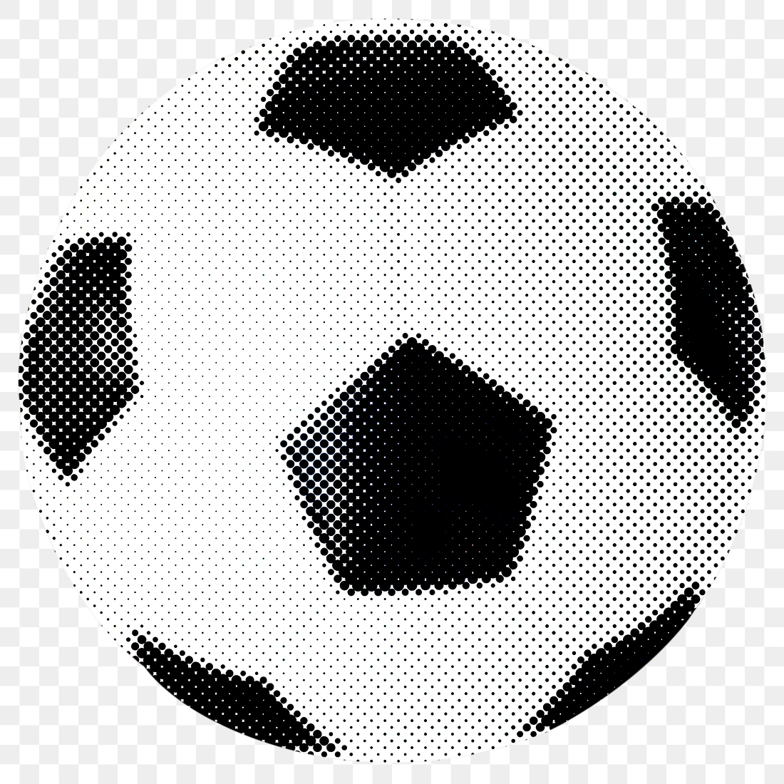 Halftone football sticker | Premium PNG Sticker - rawpixel