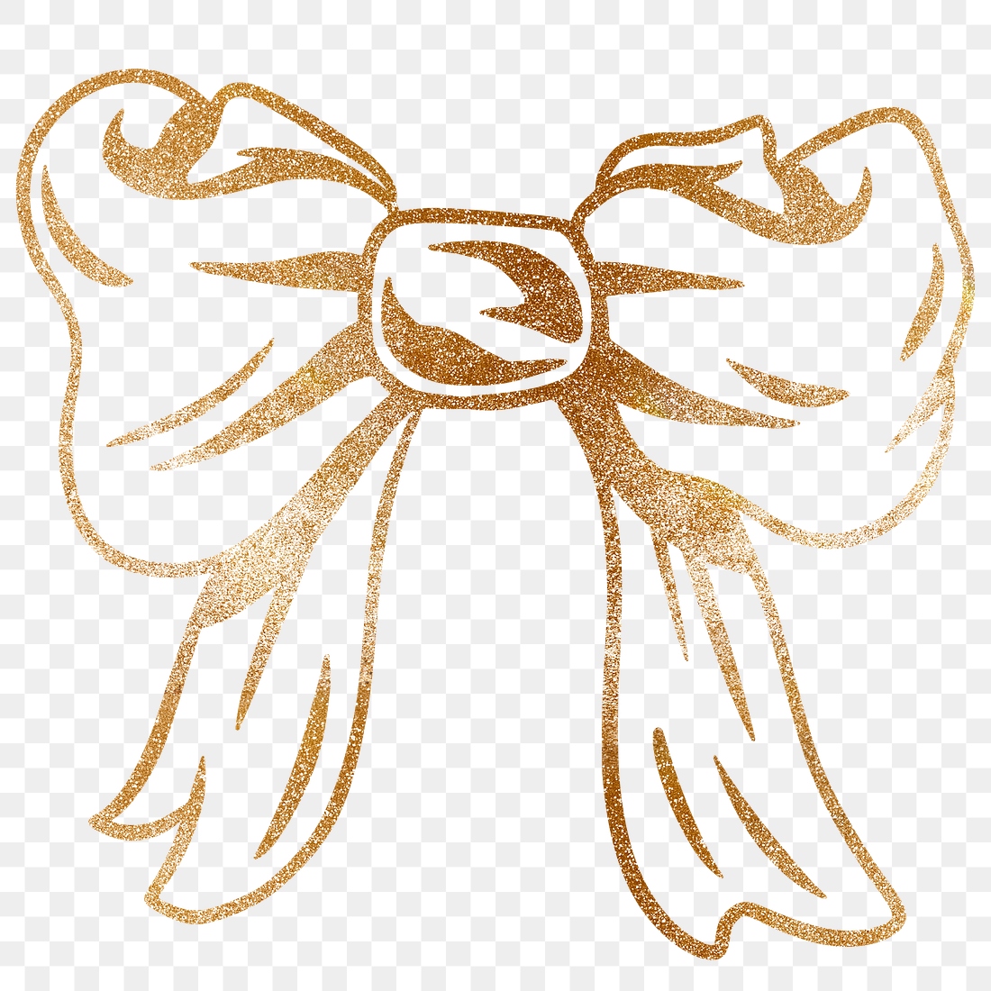 Glittery cute bow sticker design | Premium PNG Sticker - rawpixel