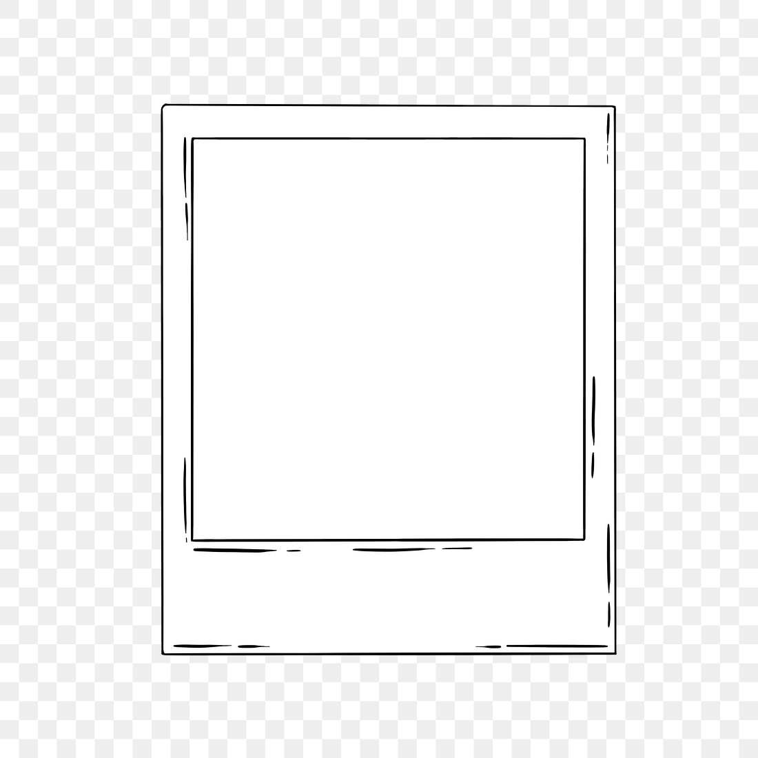 Instant photo frame outline sticker | Premium PNG Sticker - rawpixel