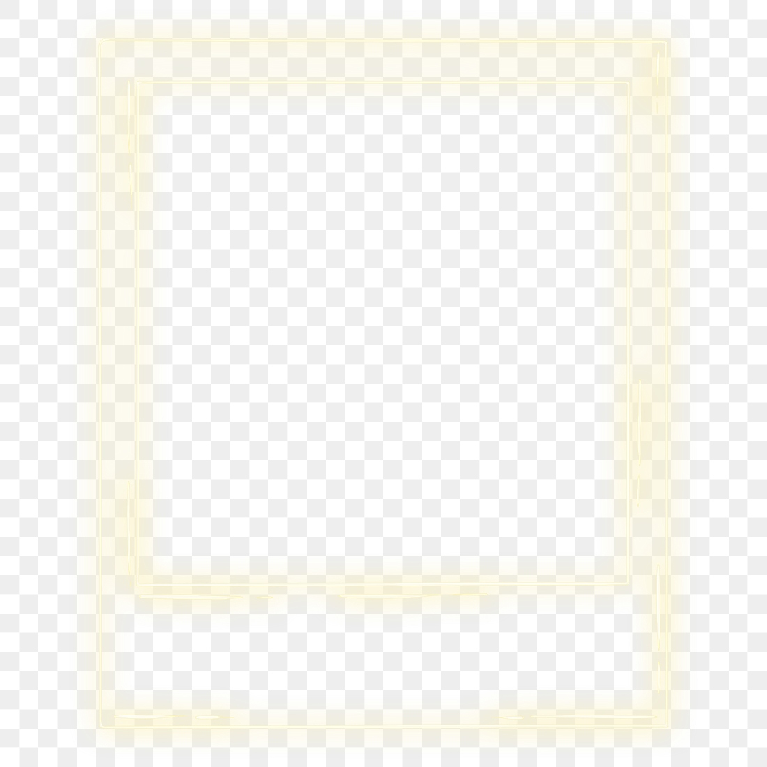 Neon yellow instant photo frame | Premium PNG - rawpixel