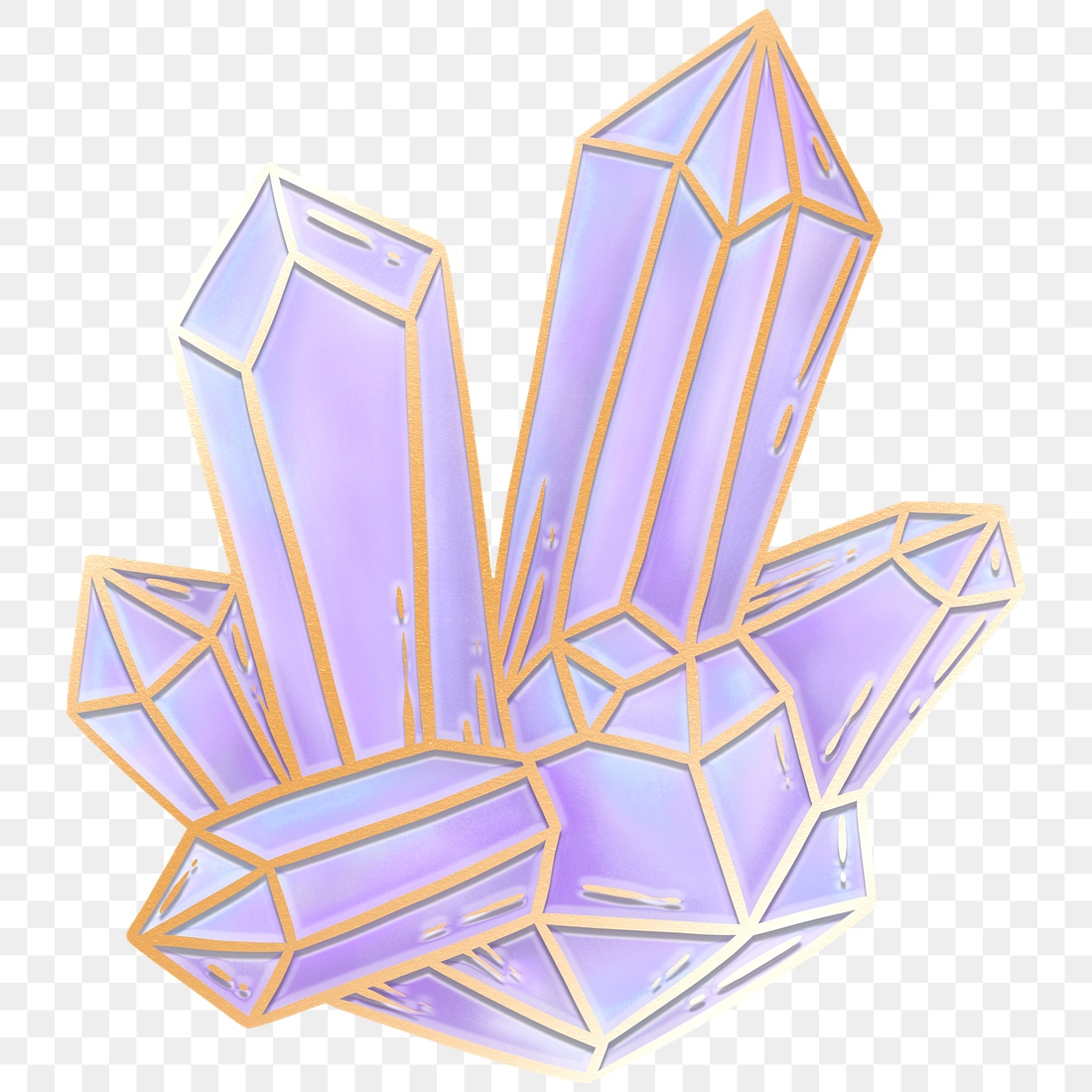Drawing purple gem design element | Premium PNG Sticker - rawpixel