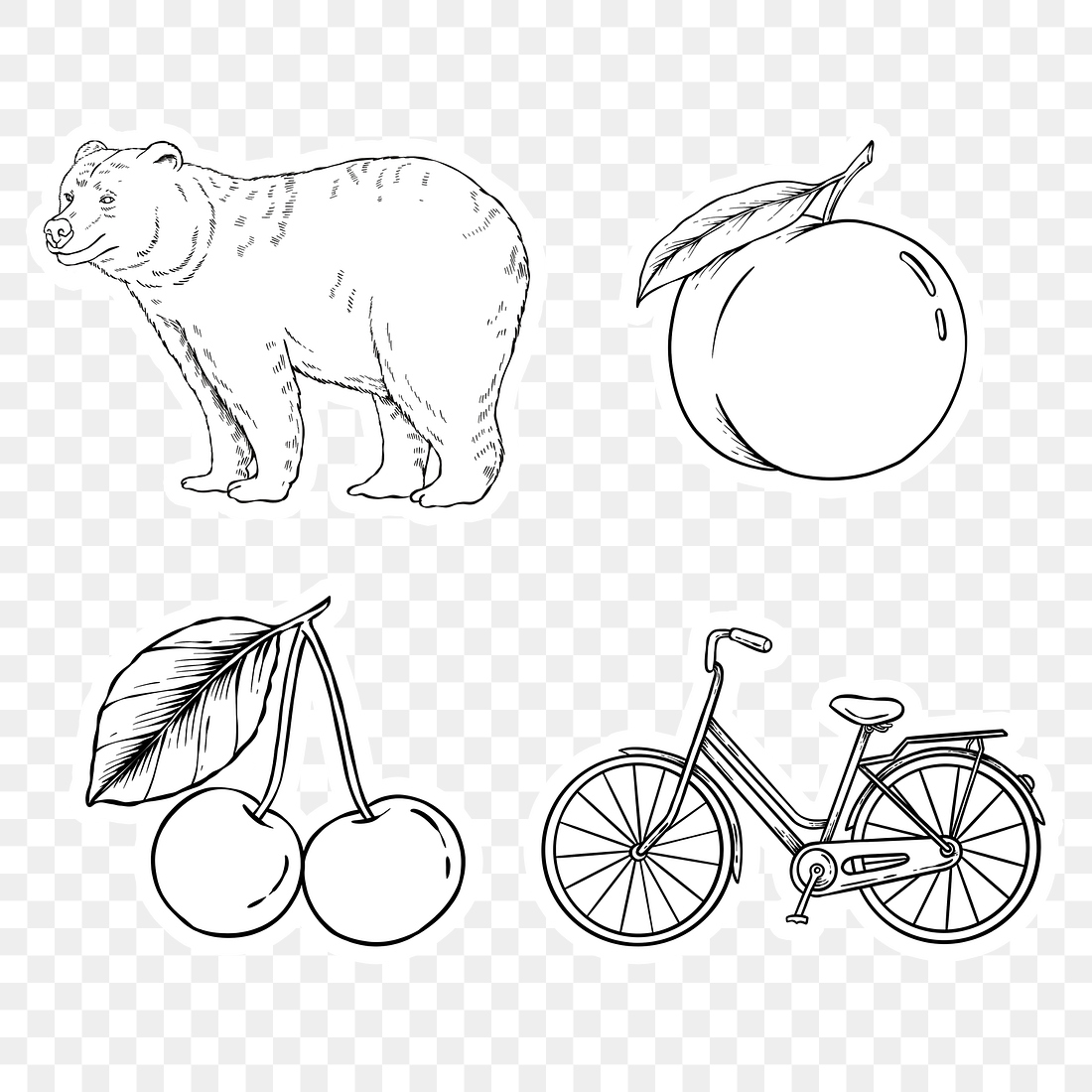 Mix stickers set design element | Premium PNG - rawpixel