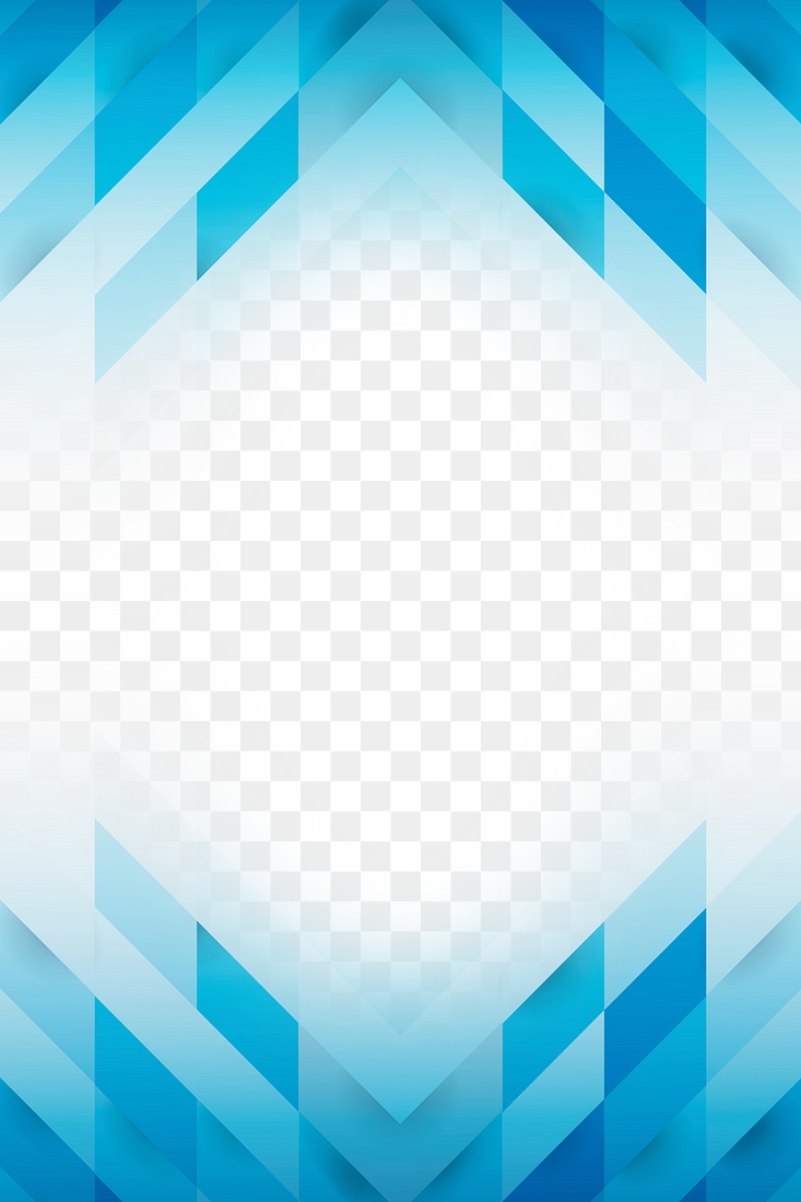 Blue geometric patterned border design | Premium PNG - rawpixel