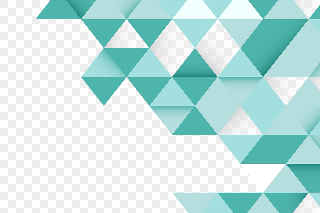Turquoise triangle pattern design element | Premium PNG - rawpixel