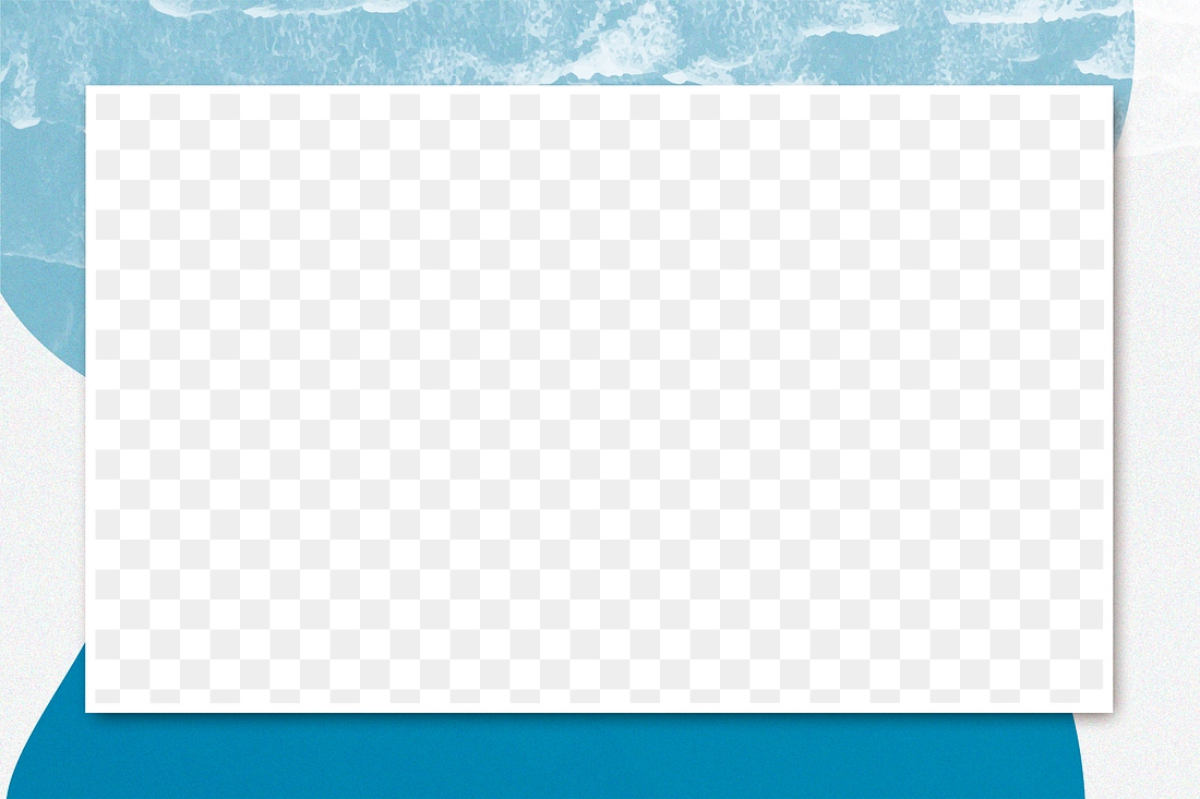 Blue rectangle frame png background | Premium PNG - rawpixel