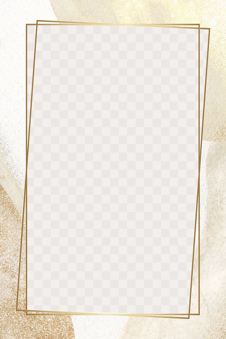 Gold frame brown watercolor textured | Premium PNG - rawpixel