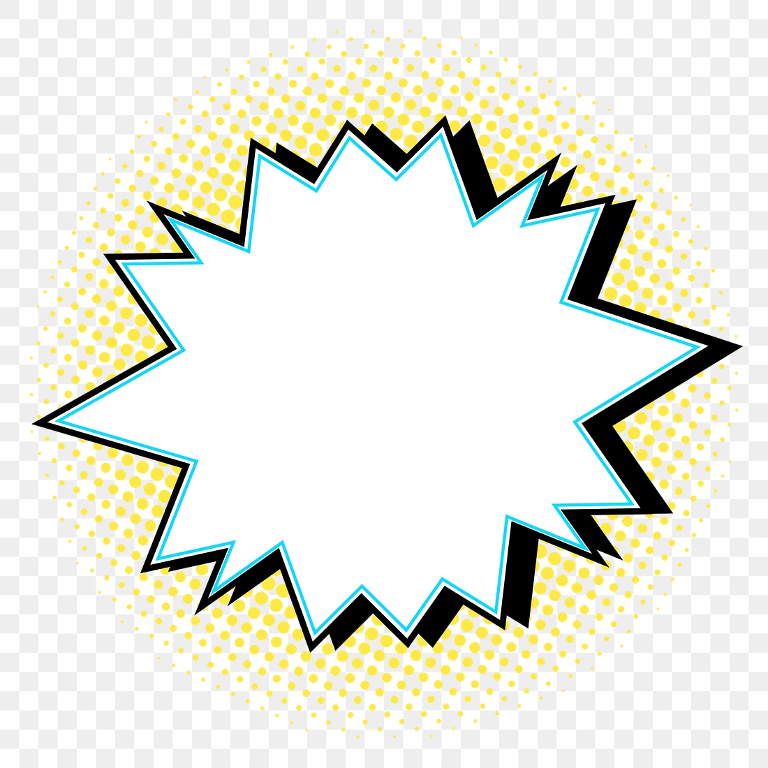 Cartoon effect speech bubble design | Premium PNG - rawpixel