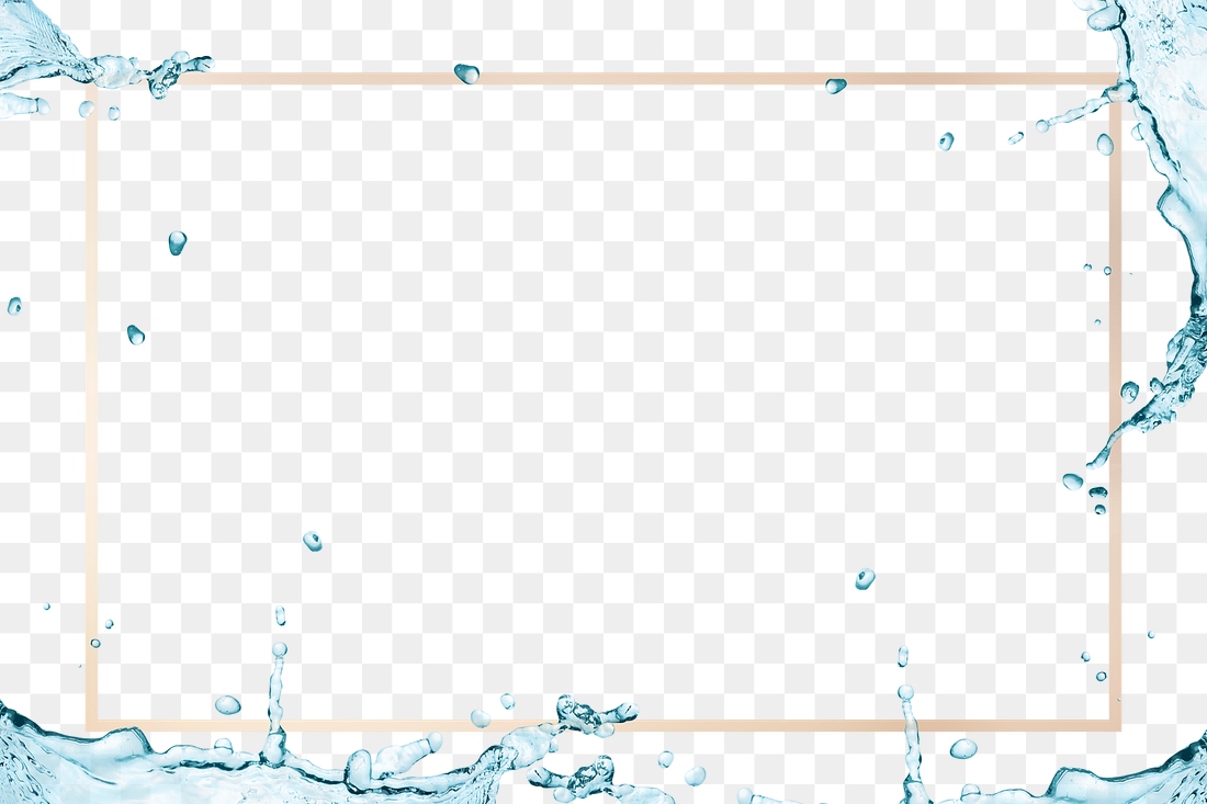 Water splashing golden frame design | Premium PNG - rawpixel