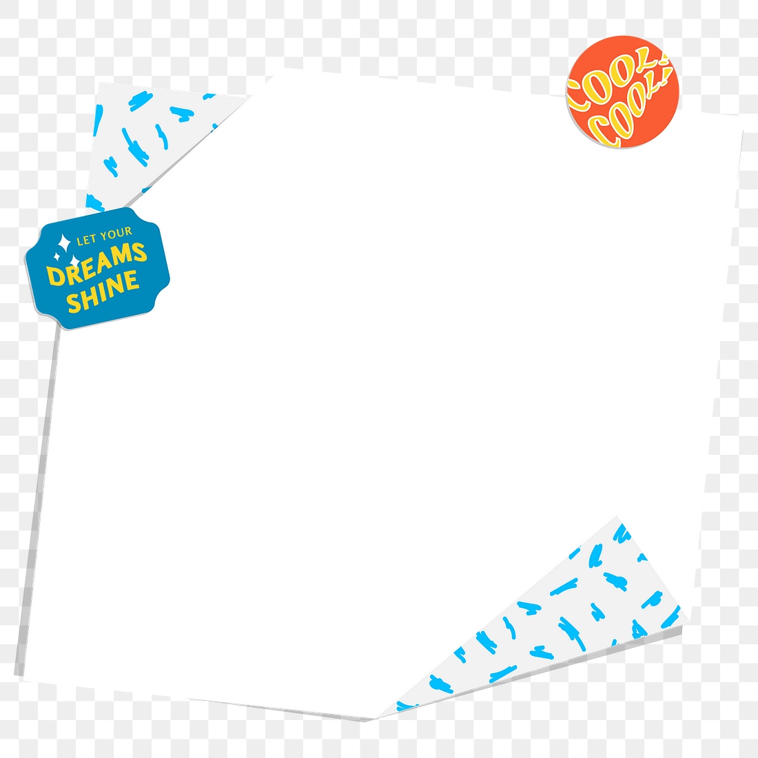 Png word sticker corner border | Premium PNG - rawpixel