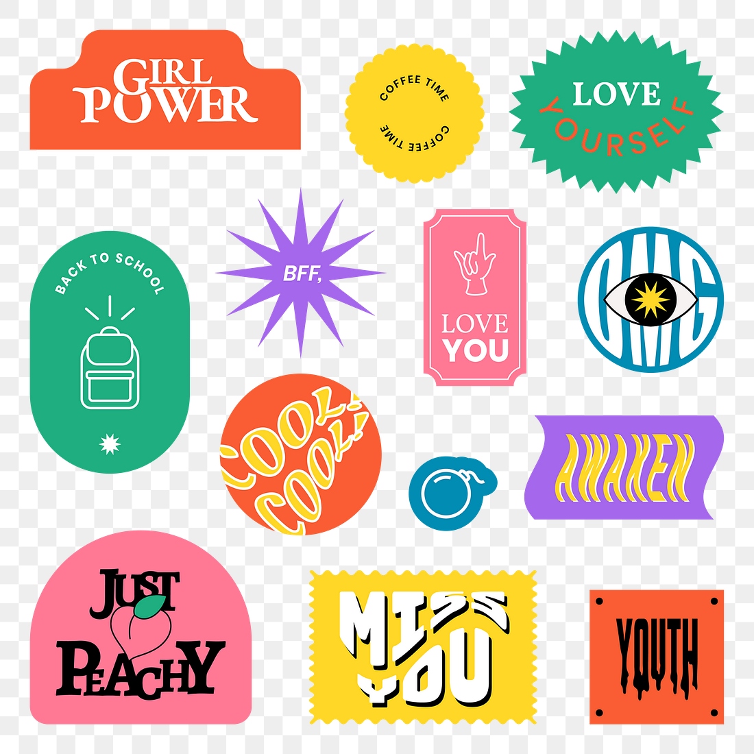 Vintage word sticker badge png | Premium PNG - rawpixel