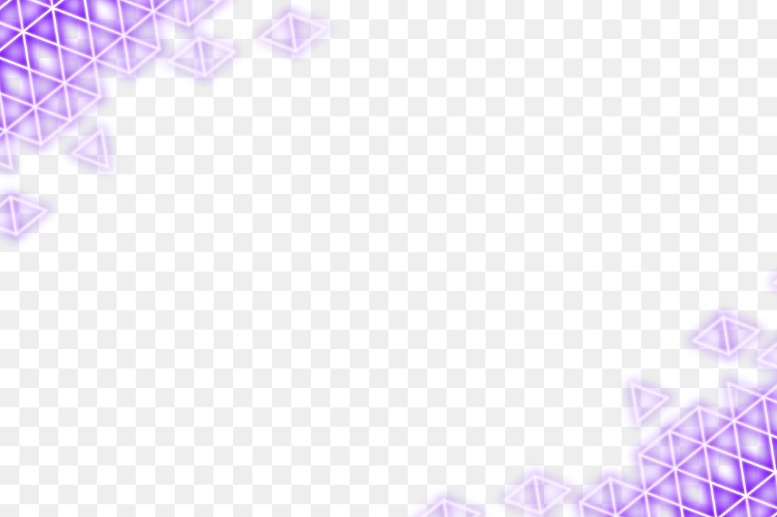 Geometric purple neon border design | Premium PNG - rawpixel