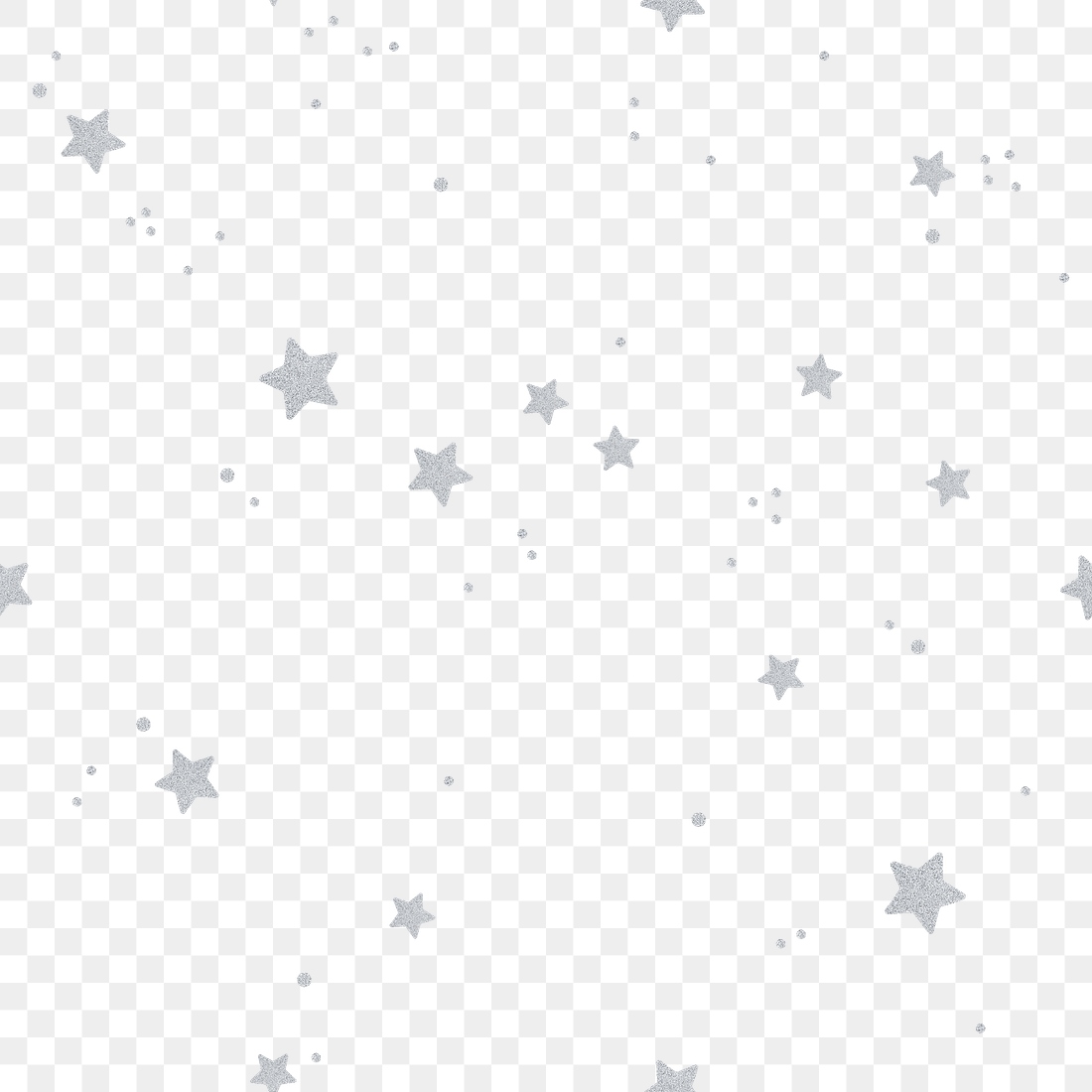 Seamless silver star pattern design | Premium PNG - rawpixel