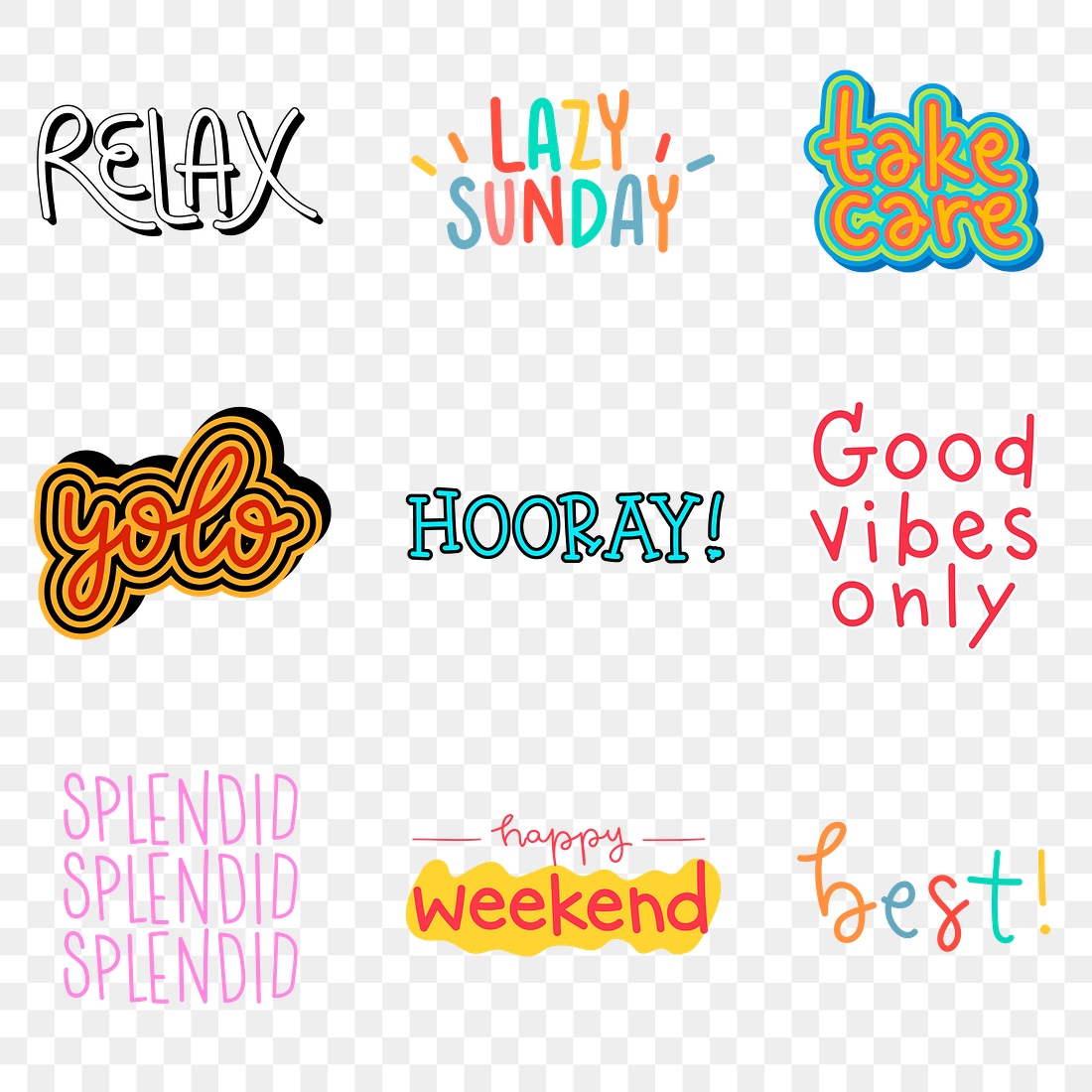 Cool word sticker design element | Premium PNG - rawpixel