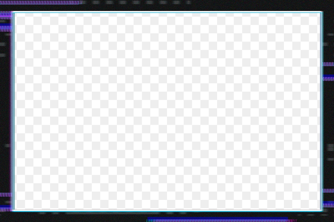 Rectangle frame png glitch effect | Premium PNG - rawpixel