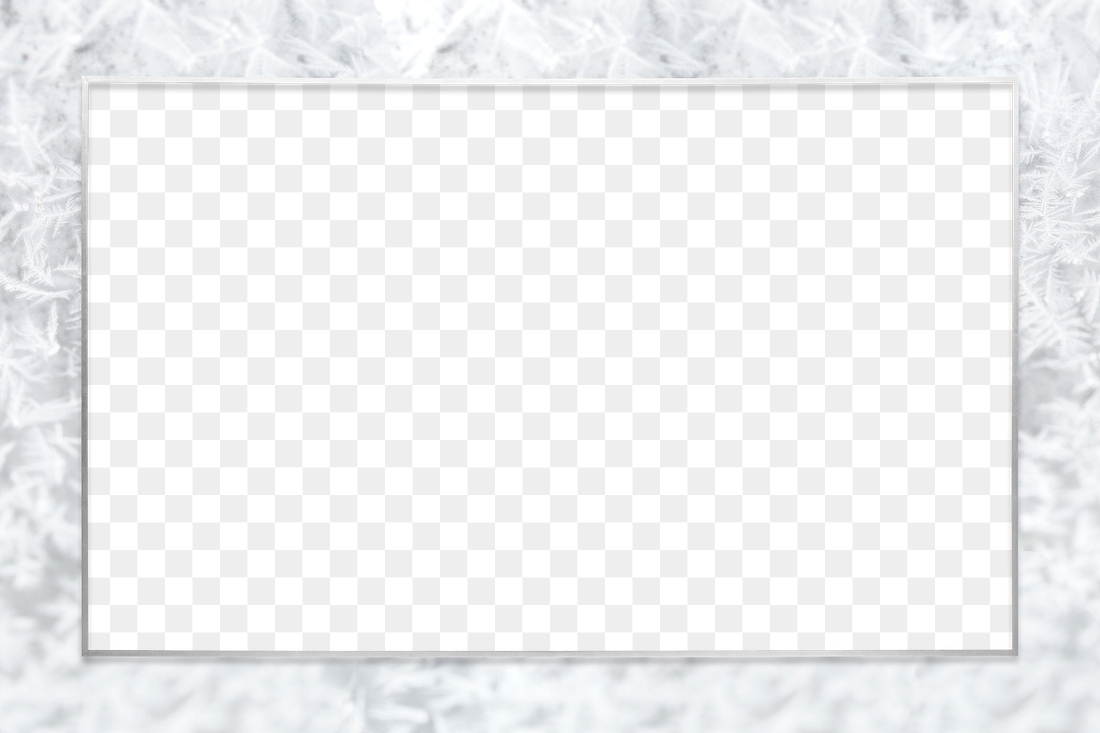 Png frozen white winter frame | Free PNG - rawpixel