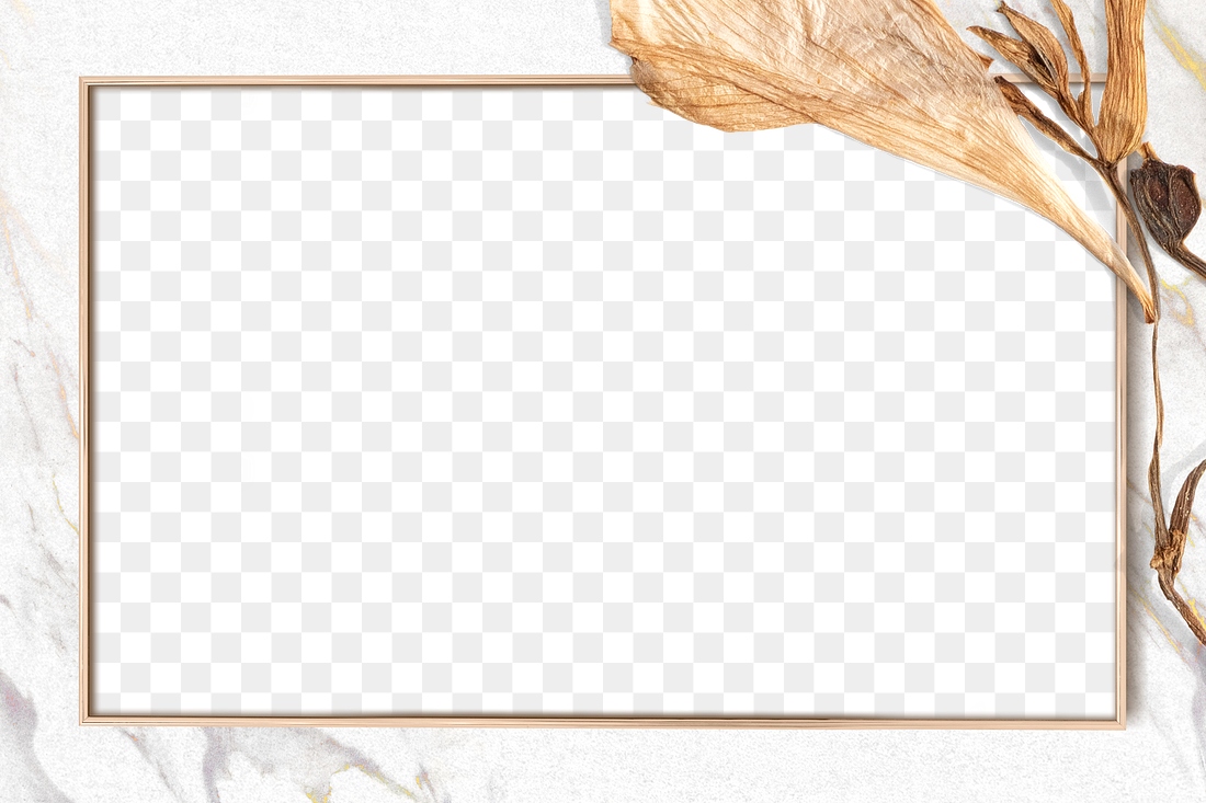 Earth tone floral frame png | Premium PNG - rawpixel