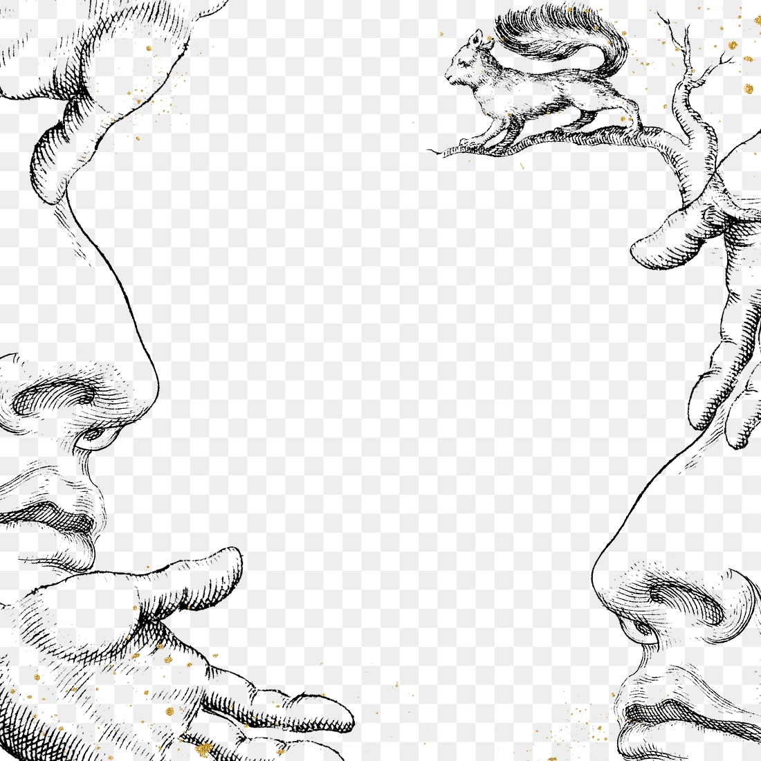 Line art face frame png | Premium PNG - rawpixel