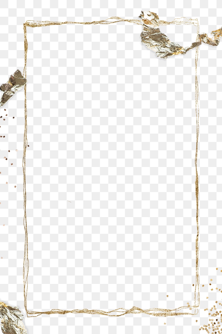 Glitter gold shimmer png frame | Premium PNG - rawpixel