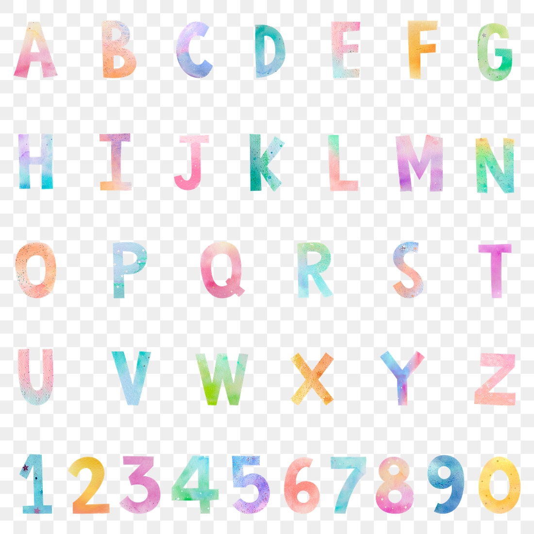 Png abc and number set | Premium PNG - rawpixel