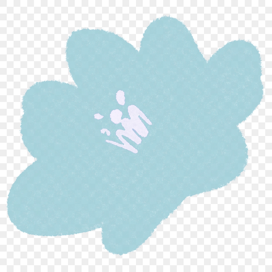 Blue flower hand drawn png | Premium PNG Sticker - rawpixel