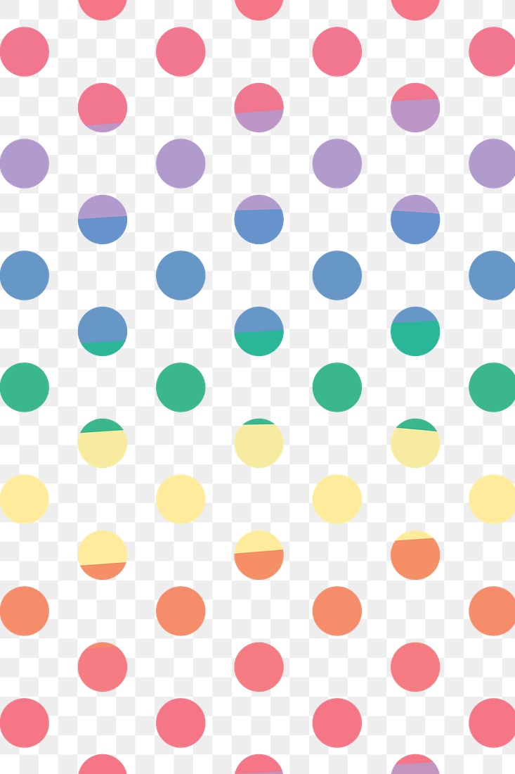 Artsy colorful polka dot png | Premium PNG - rawpixel