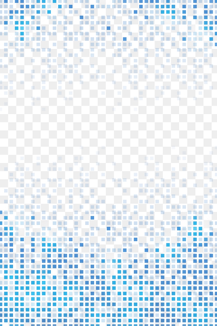 Blue border png abstract pixel | Premium PNG - rawpixel