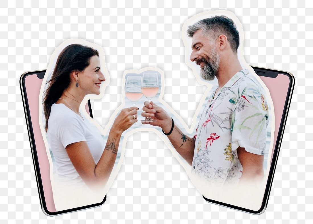 Online dating png new normal | Premium PNG Sticker - rawpixel