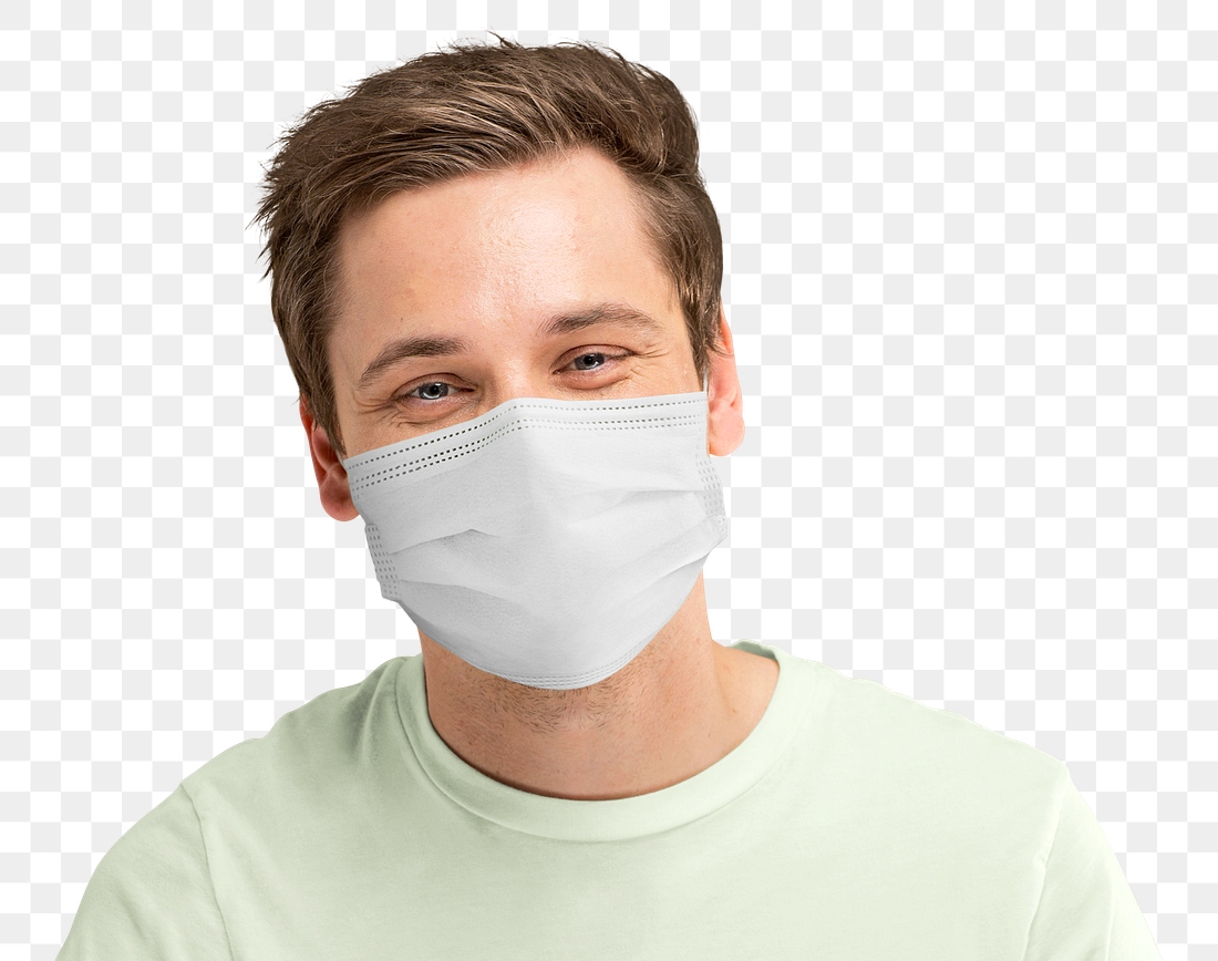 Man wearing mask png face | Premium PNG Sticker - rawpixel