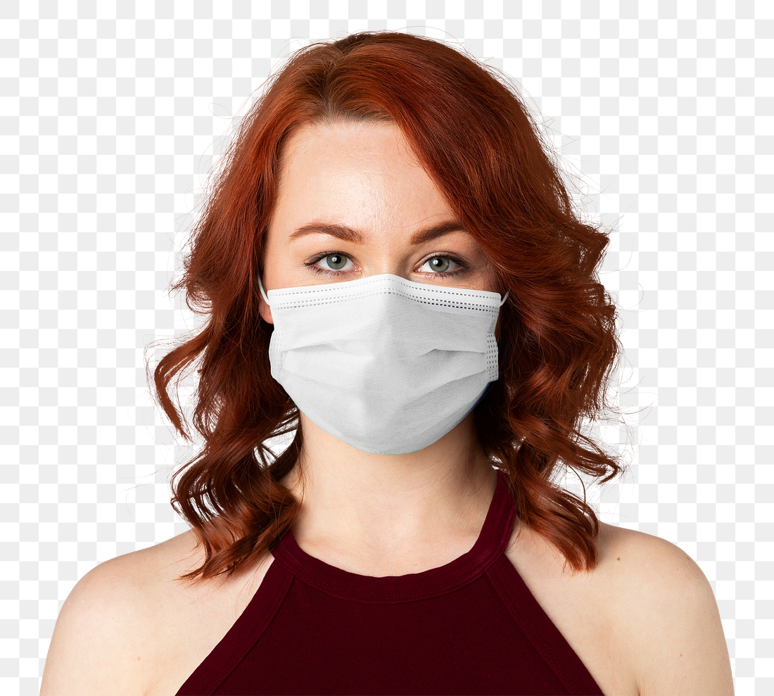 Gray mask woman png Covid-19 | Premium PNG Sticker - rawpixel